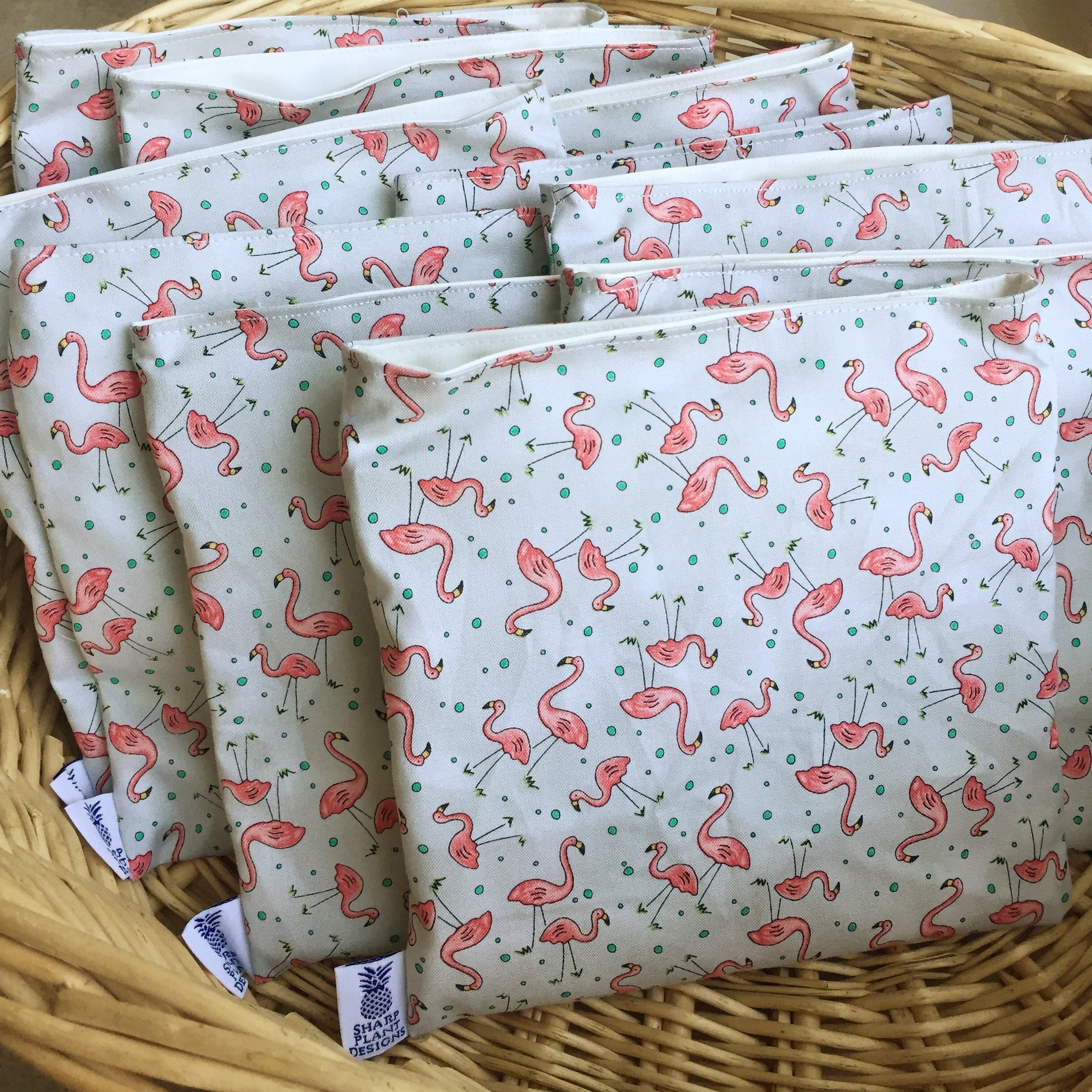 Flamingo Snack Bag — Sharp Plant Designs